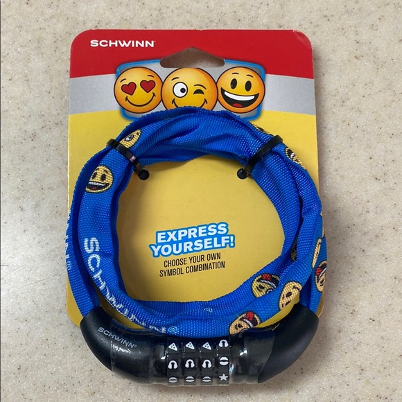 Schwinn | Toys | Schwinn Kids Emoji Blue Bike Lock | Poshmark